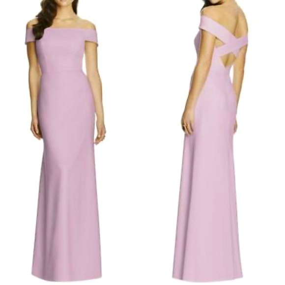 Dessy Collection | Dresses | Dessy Collection Suede Rose Column Gown ...